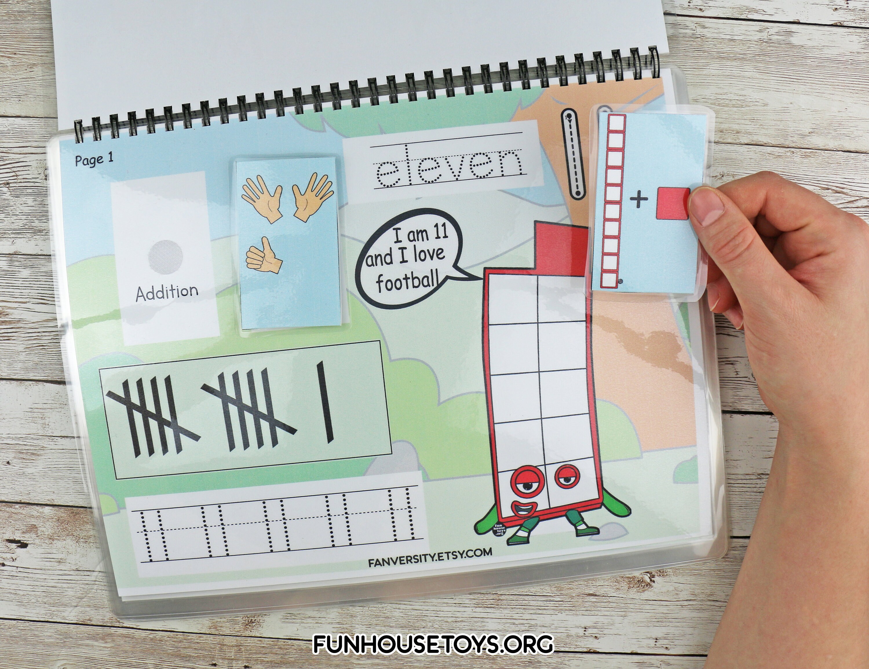 Numberblocks 11 to 20 Busy Binder Book Fully Assembled - Etsy Canada