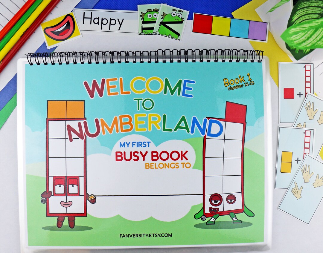 Numberblocks 11 to 20 Busy Binder Book Fully Assembled - Etsy Canada