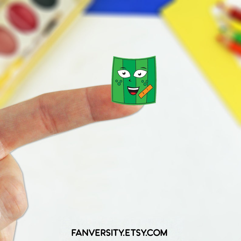 Alphablocks Face Sticker Sheet: Play and Count - 3/4 or 1 Inch Blocks ...