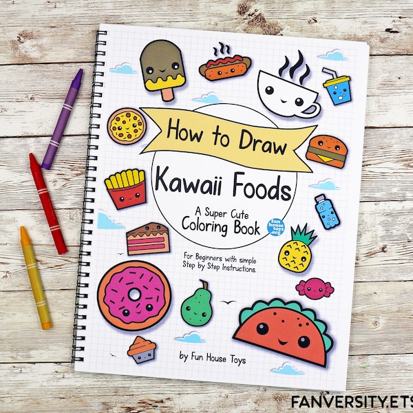 Kawaii Food to Draw - Etsy