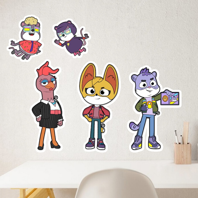 Creature Detectives Wall Decals Sticker - Learning for Kids - Etsy