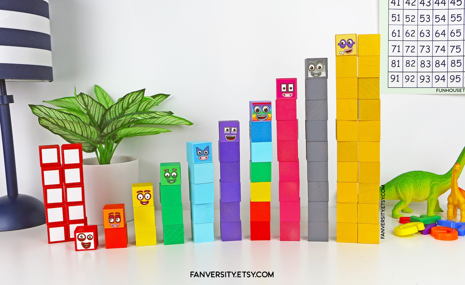 Numberblocks 11 20 Blocks Stackable Wooden Blocks - Etsy
