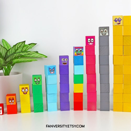 Numberblocks 11 20 Stackable Waterproof - Etsy