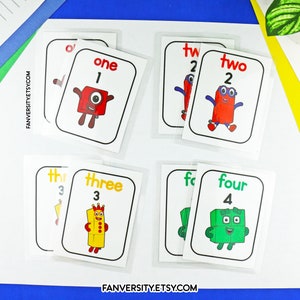 Numberblocks 0 to 18 Matching Game Simple Matching Math Game for Kids ...