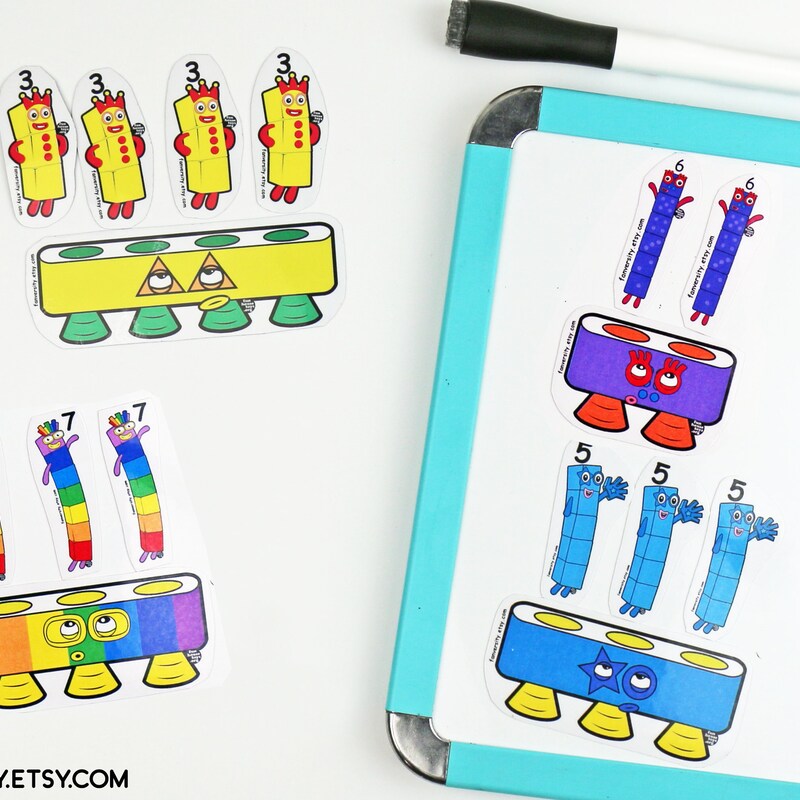 Numberblocks Stickers 1 100 - Etsy