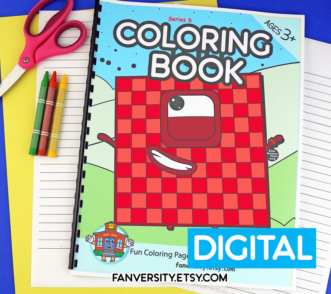Number 10 to 100 Coloring Book - Digital - Etsy