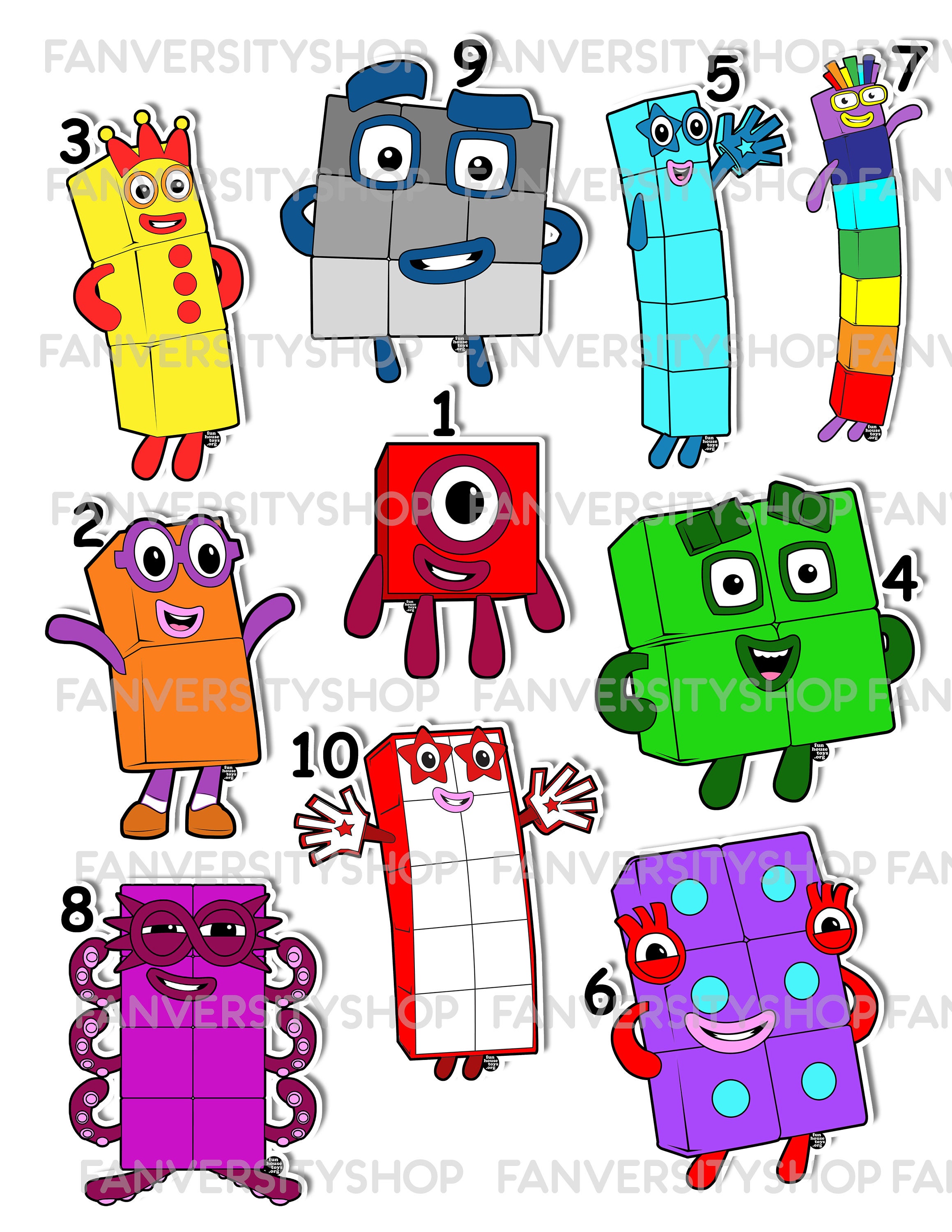 Numberblocks Sticker 1 to 100 for Kindergarten and Preschool - Etsy UK