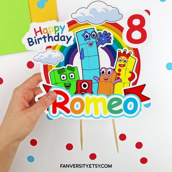 Numberblocks Cake Topper - Etsy