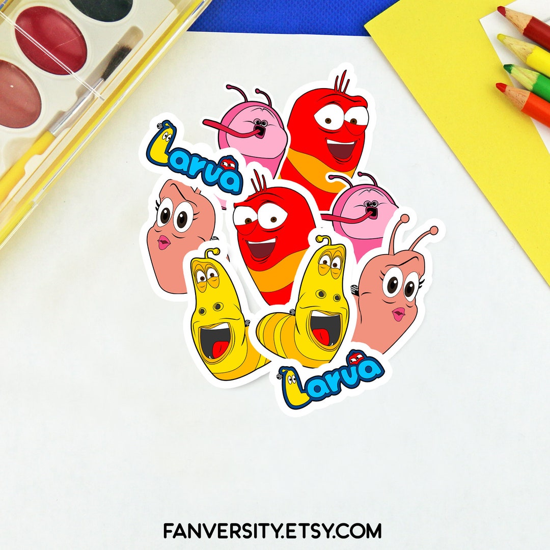 Larva Sticker - for Kindergarten and Preschool - Party Favor, Sticker ...