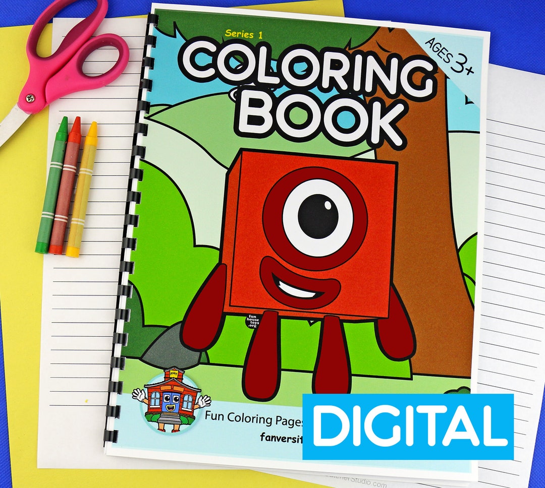 Number 1 to 10 Coloring Book - Digital - Etsy