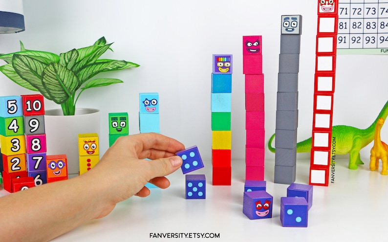 Numberblocks 0 10 Blocks Stackable Wooden Blocks - Etsy