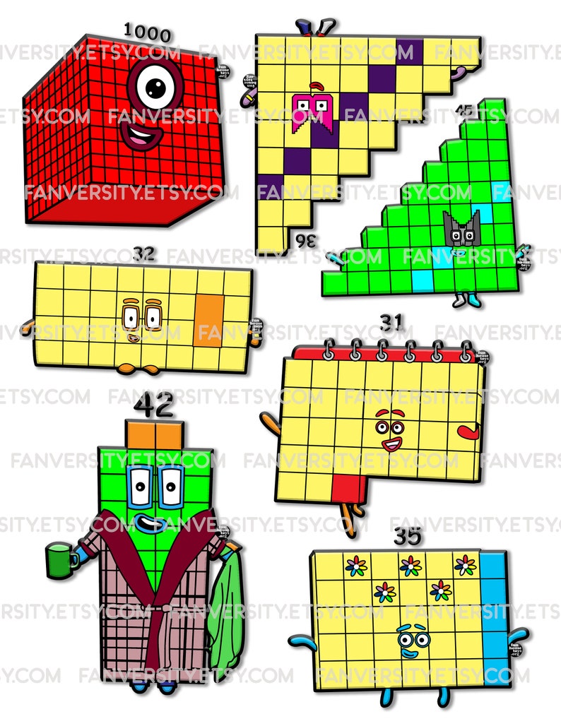 Numberblocks Sticker 1 to 100 for Kindergarten and Preschool - Etsy