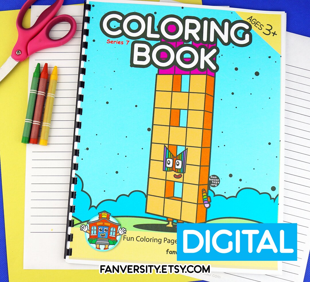 All New Number 21 to 32 and 35, 36, 42, 45 Coloring Book - Etsy