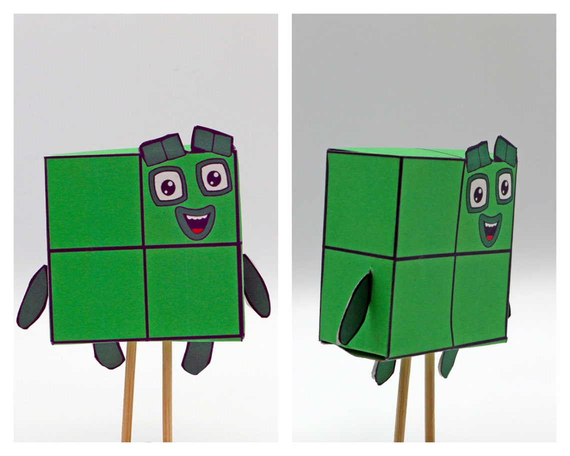 Number 1 to 10 Blocks Paper Toys Cake Topper Party Table - Etsy