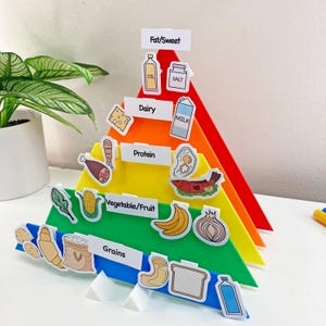 Interactive Food Pyramid Model: Nutrition Learning STEM Toy - Etsy