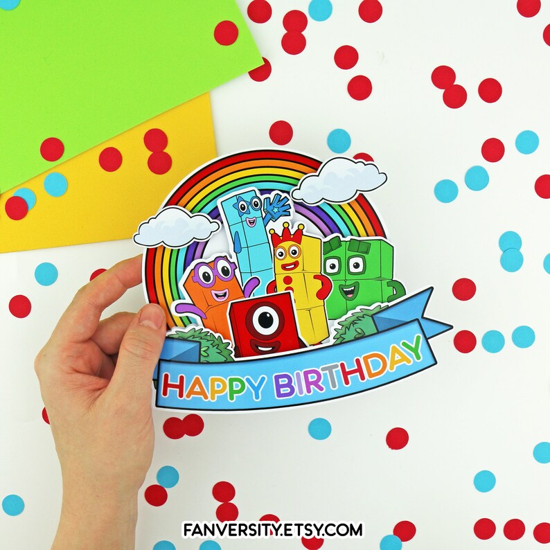 Numberblocks Cake Topper and Cupcake Topper Number Blocks - Etsy