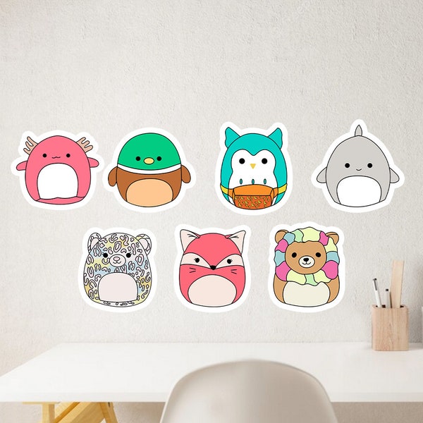 Squishmallow Wall Sticker - Etsy