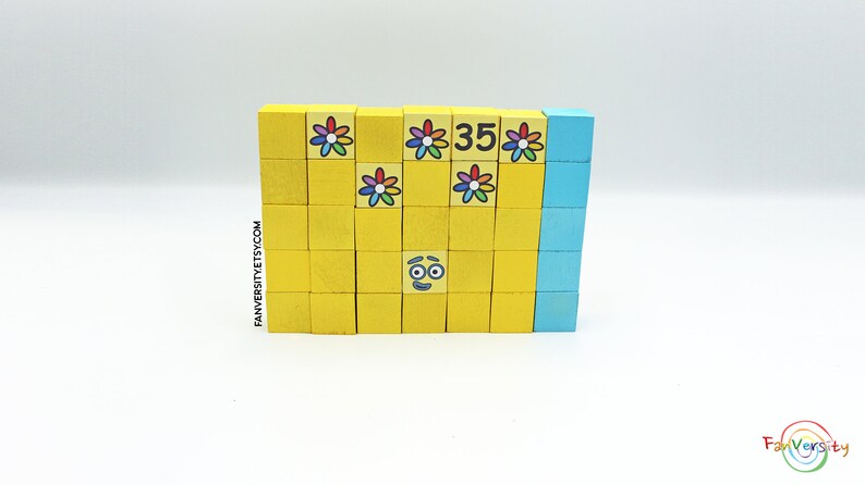 Numberblocks 31 32 35 36 Stackable Wooden Blocks - Etsy