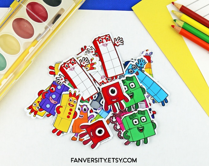 Numberblocks Wall Graphics - Etsy