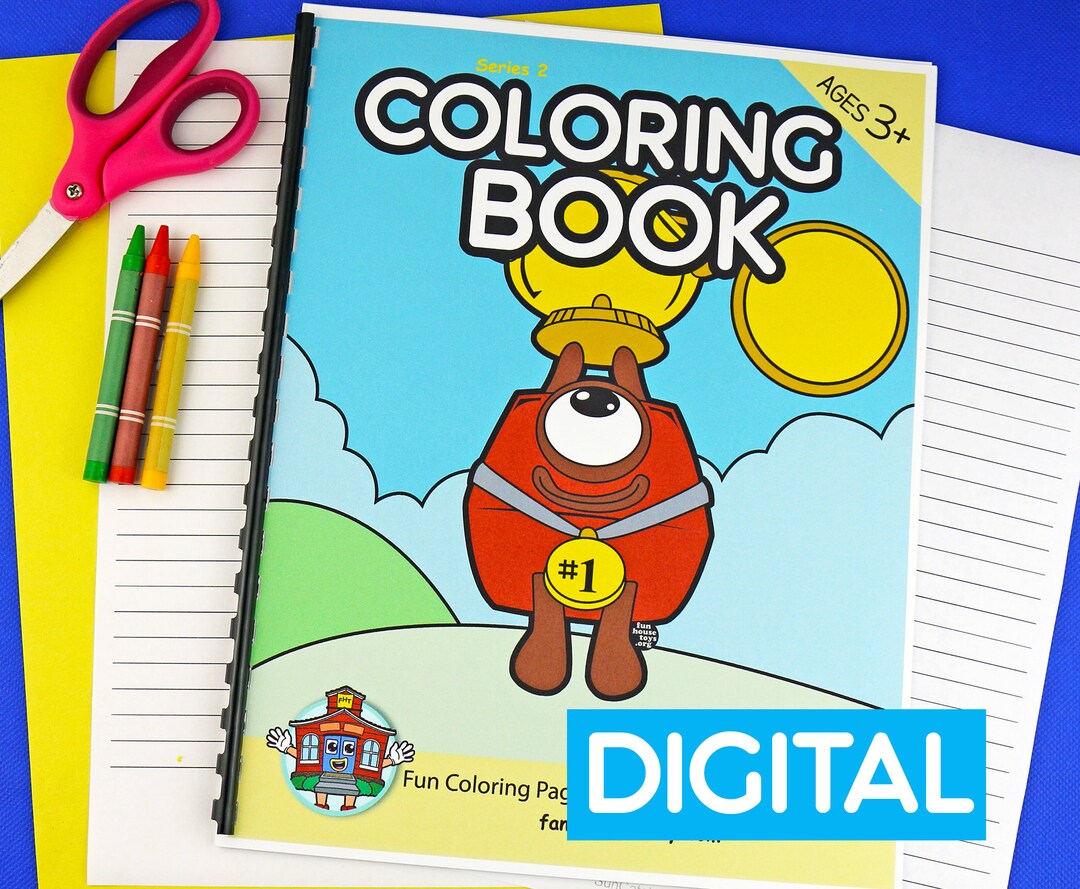 Number 1 to 10 Coloring Book - Digital - Etsy