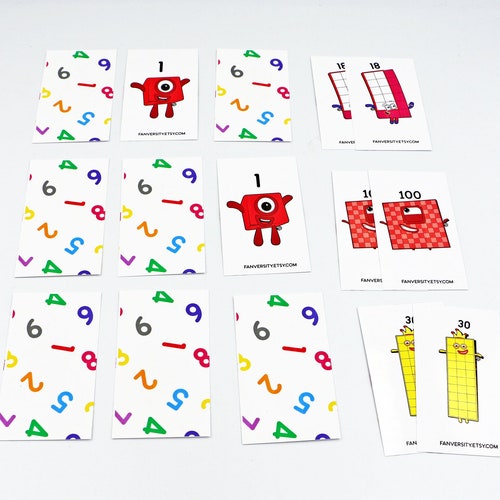 Numberblocks 0 to 100 Flashcards Laminated | Etsy UK