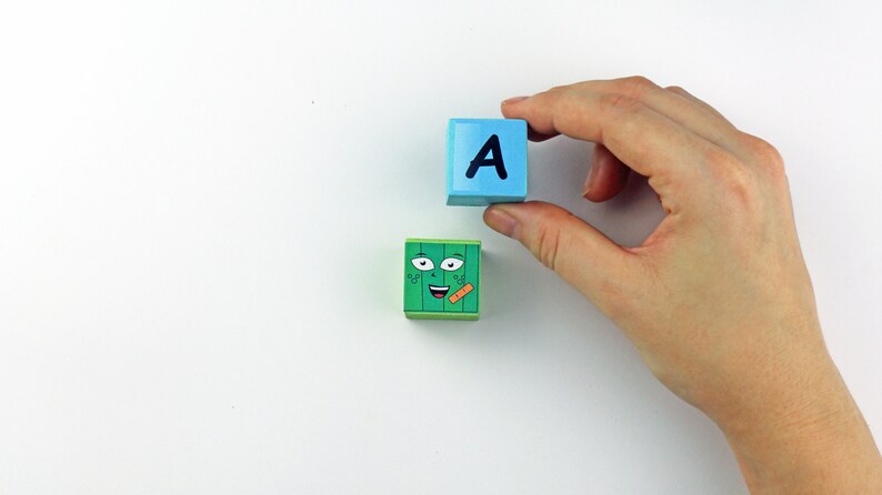 Alphablocks A Z Silence E & Plusman Stackable Wooden - Etsy UK