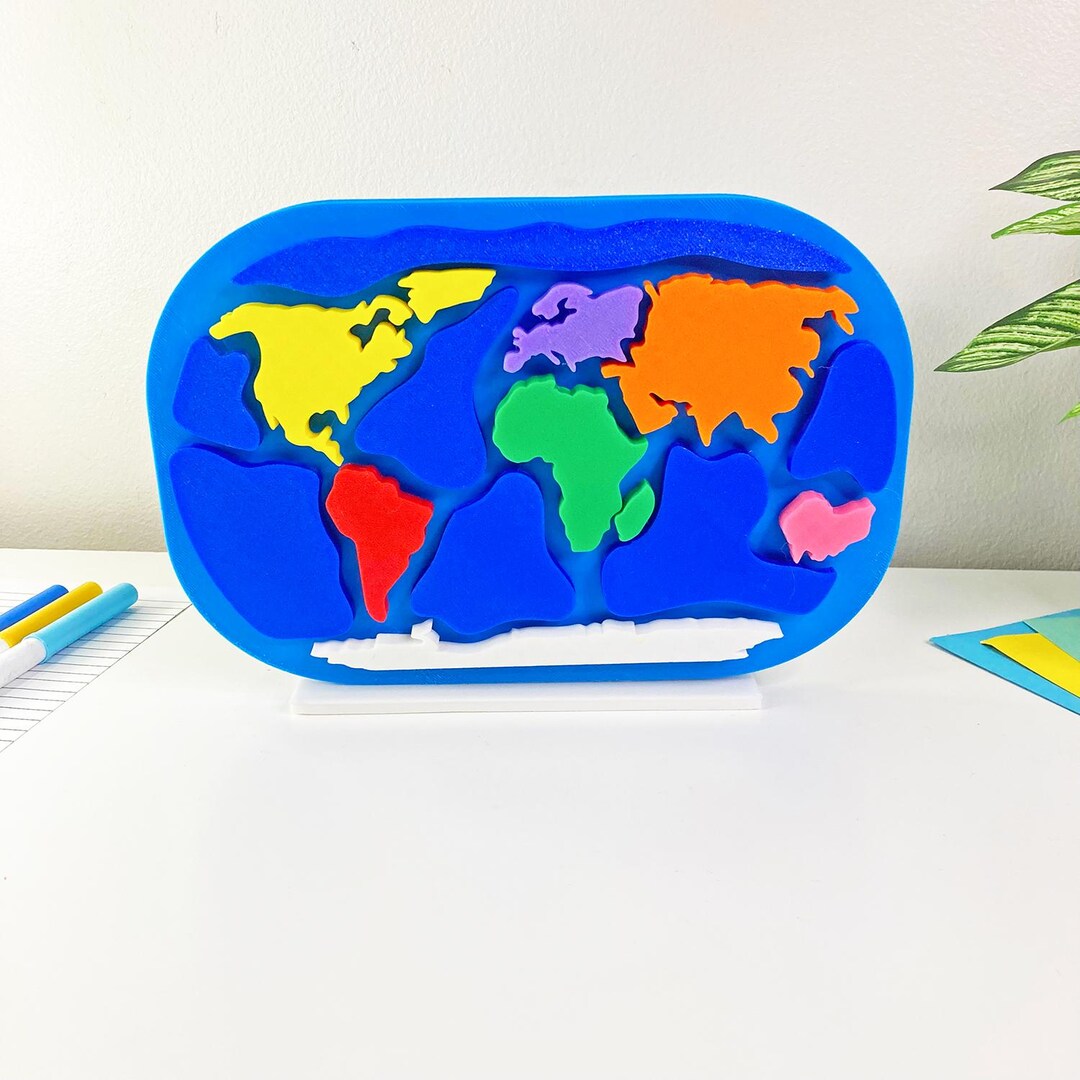 World Map Puzzle and Model – Hands-on Geography Learning Tool - STEM ...