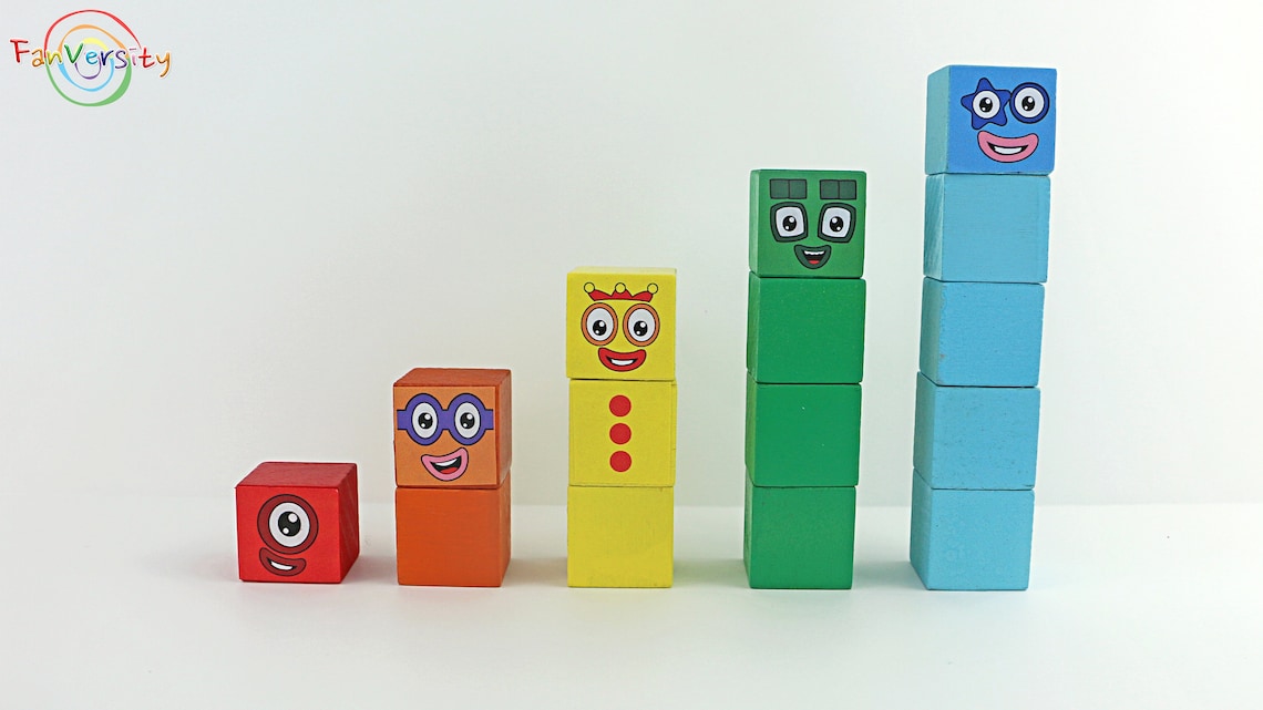 Numberblocks 1 5 Stackable Wooden Blocks | Etsy Canada