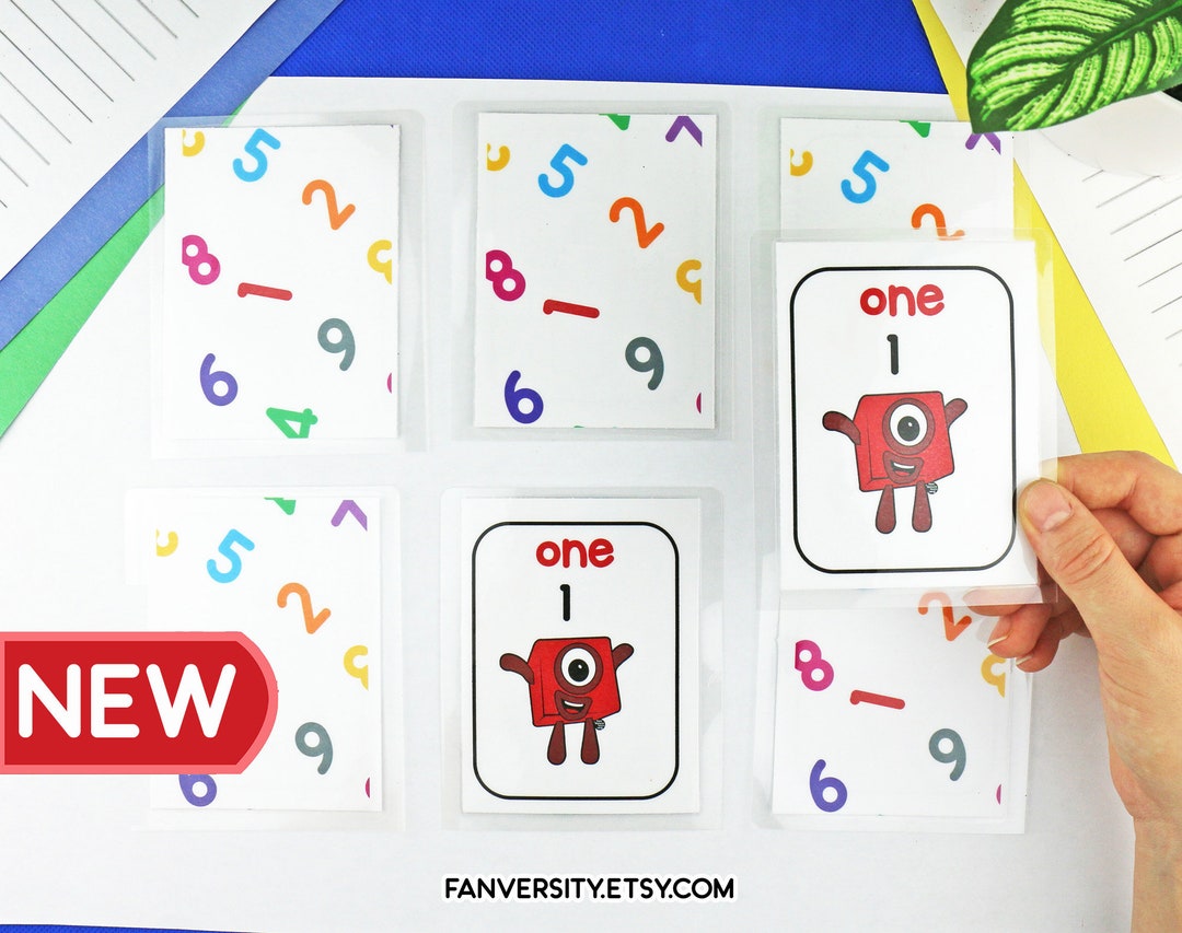 Numberblocks 0 to 18 Matching Game Simple Matching Math Game for Kids ...