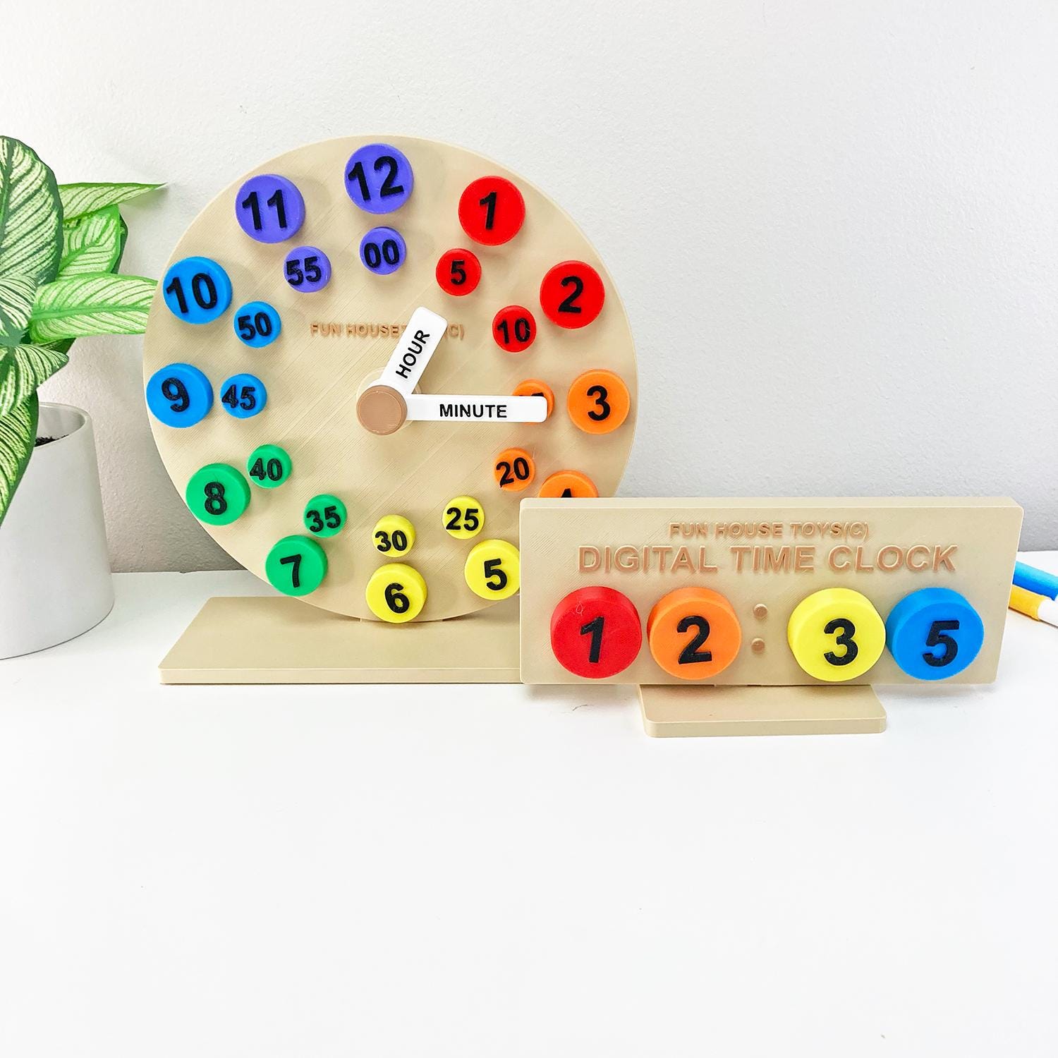 Montessori Learning Clock: Build & Learn Time - Classroom Homeschool ...