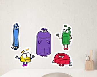 Numberblocks Wall Decals Sticker for Kindergarten and Preschool ...