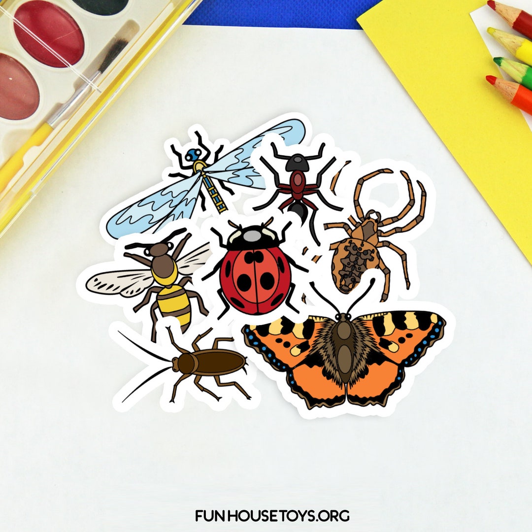 Insect Sticker Set Sticker Set for Kids Party Favor - Etsy