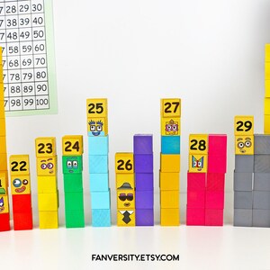 Numberblocks Face Sticker Sheet: Play and Count - 1 Inch or 3/4 Inch ...