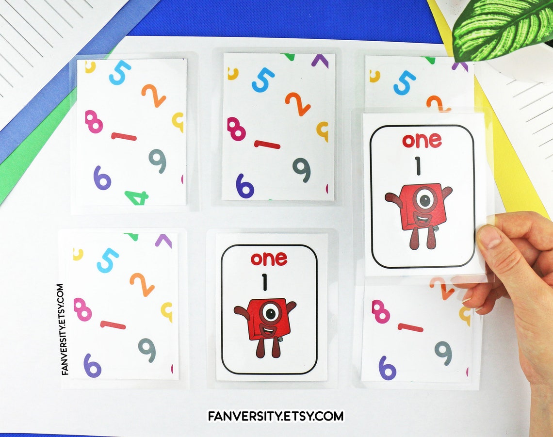 Numberblocks 0 to 18 Matching Game Simple Matching Math Game - Etsy