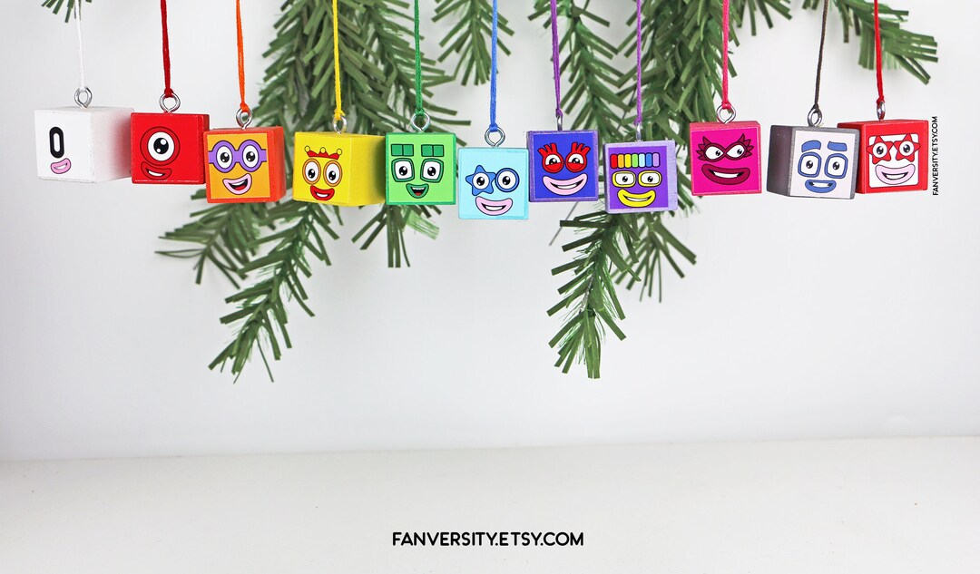 Number 1 to 20 Christmas Ornaments - Etsy