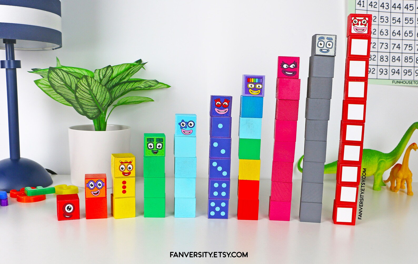 Numberblocks 0 10 Blocks Stackable Wooden Blocks - Etsy