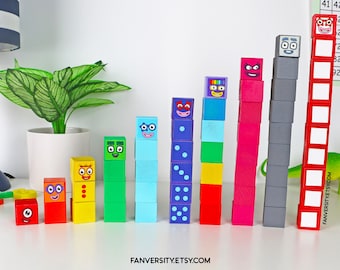 Numberblocks 1 to 30 Blocks Write N Wipe Flashcards - Etsy