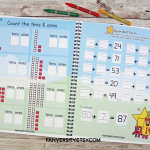 Numberblocks Activity Book for 1st Grade Curriculum Based Exercise and ...