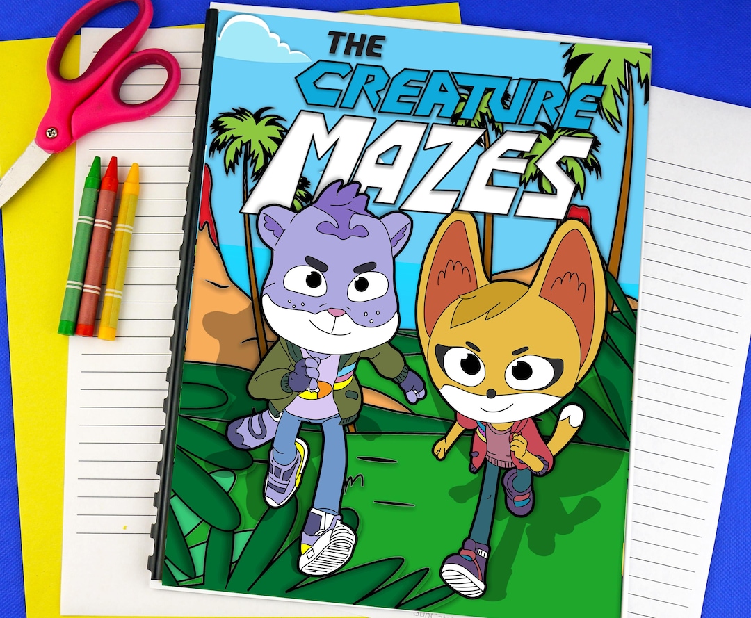 Creature Coloring - Maze Activity for Kindergarten and Preschool ...