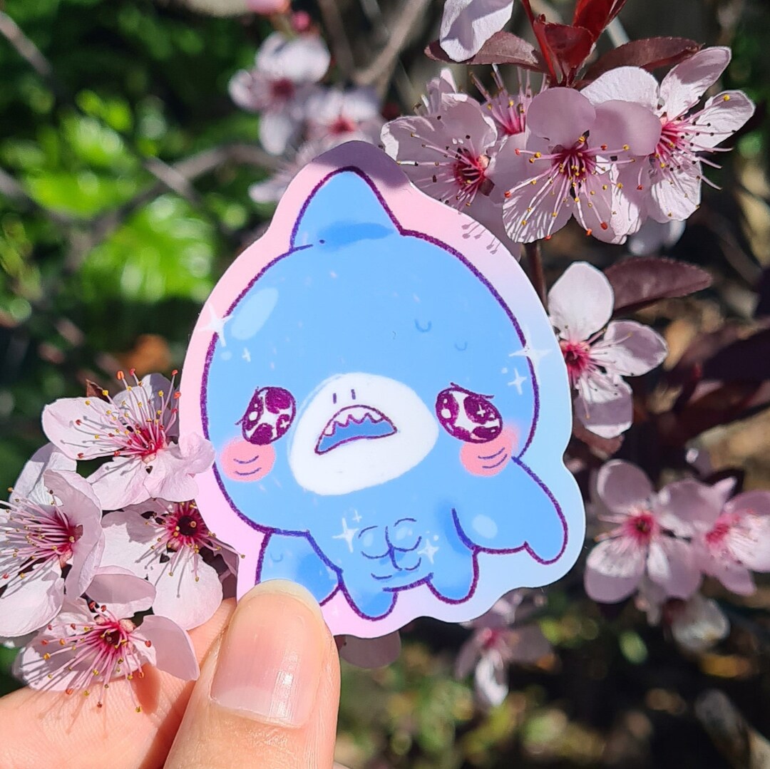 Buff Shark Vinyl Sticker - Etsy