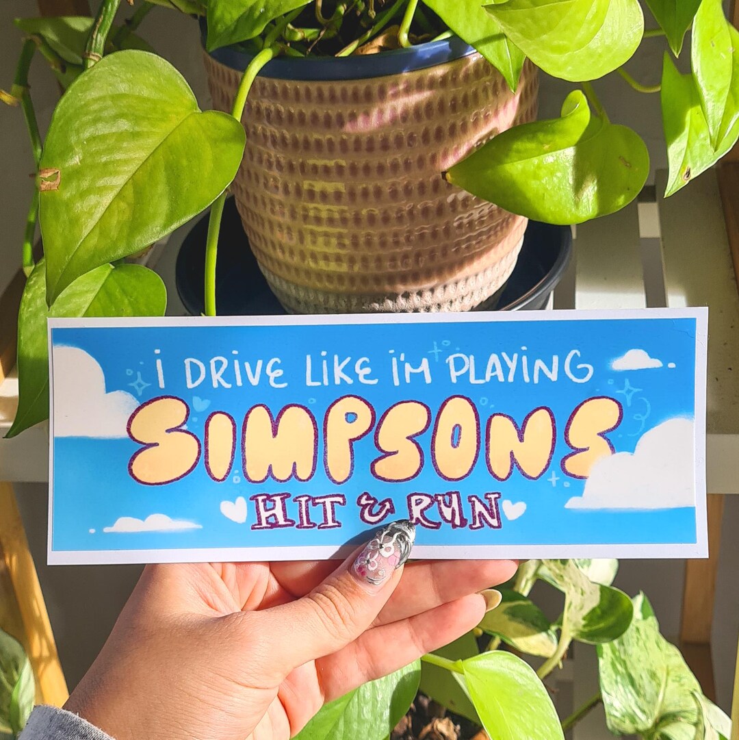 Simpsons Bumper Sticker - Etsy