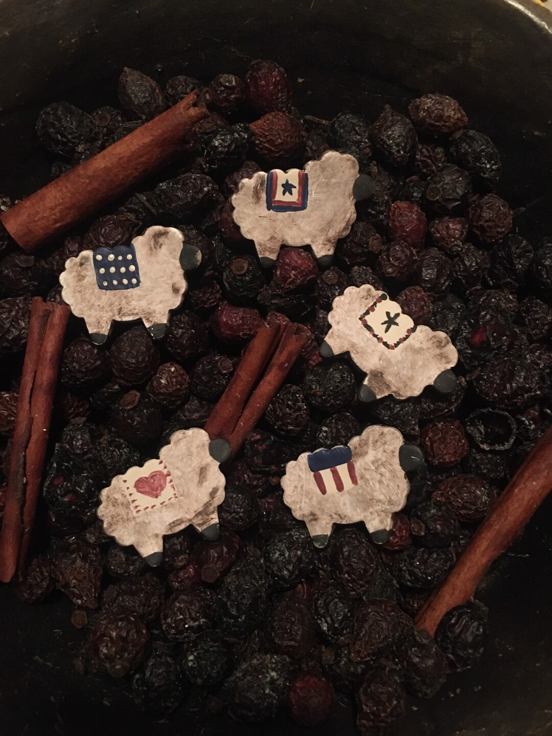 Primitive Sheep With Patterns Bowl Fillers - Etsy