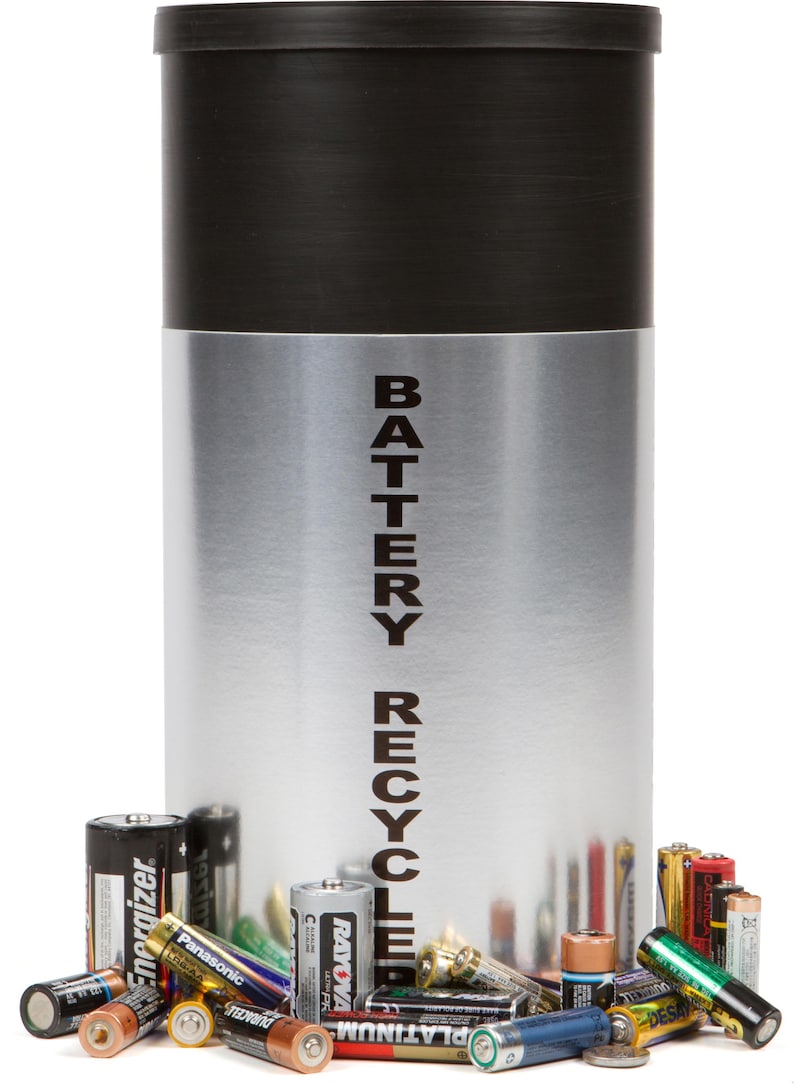 The BATTERY RECYCLER® Container - Safe Way to Recycle Batteries- Waste ...