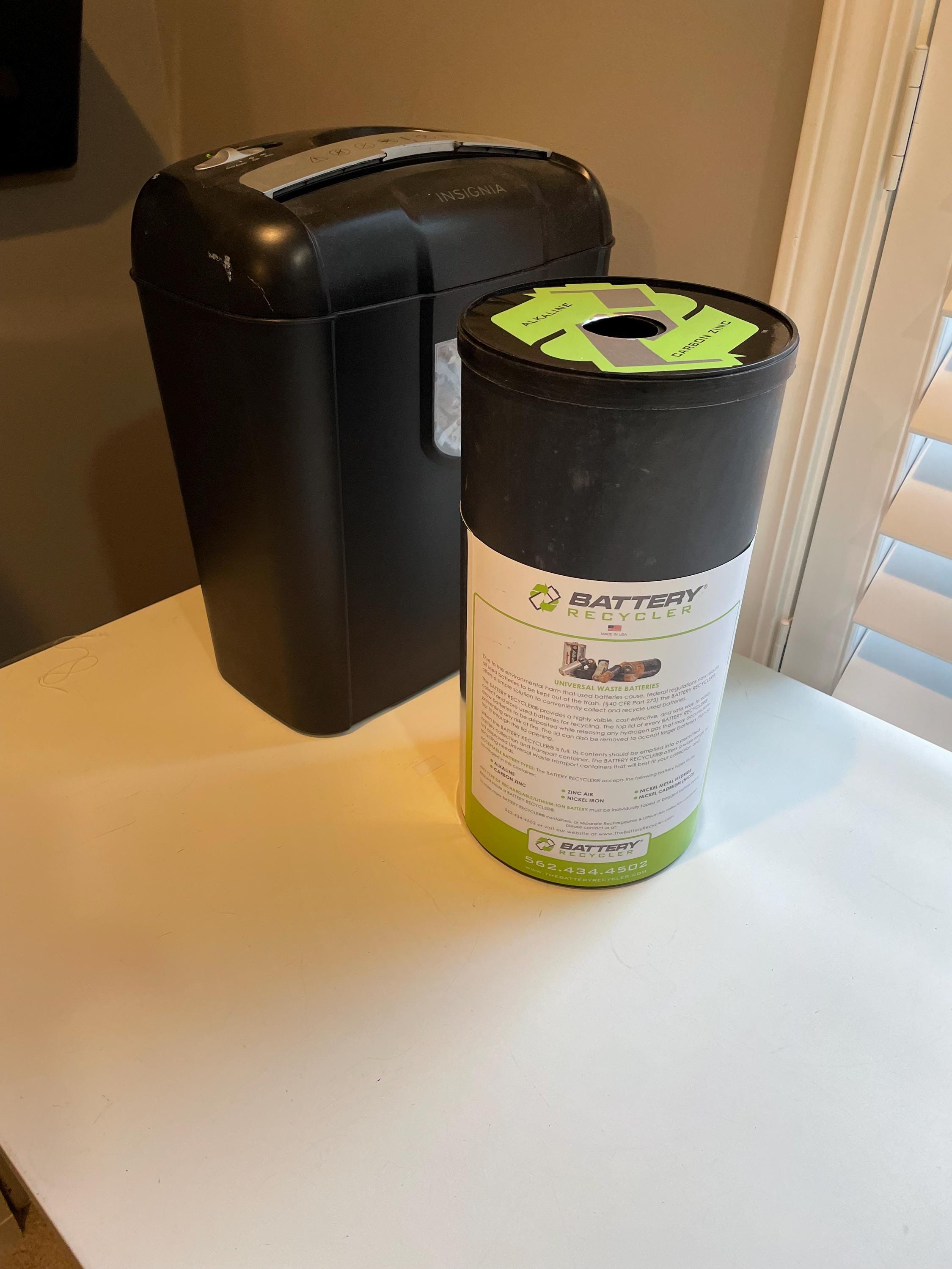 The BATTERY RECYCLER® Container - Safe Way to Recycle Batteries- Waste ...