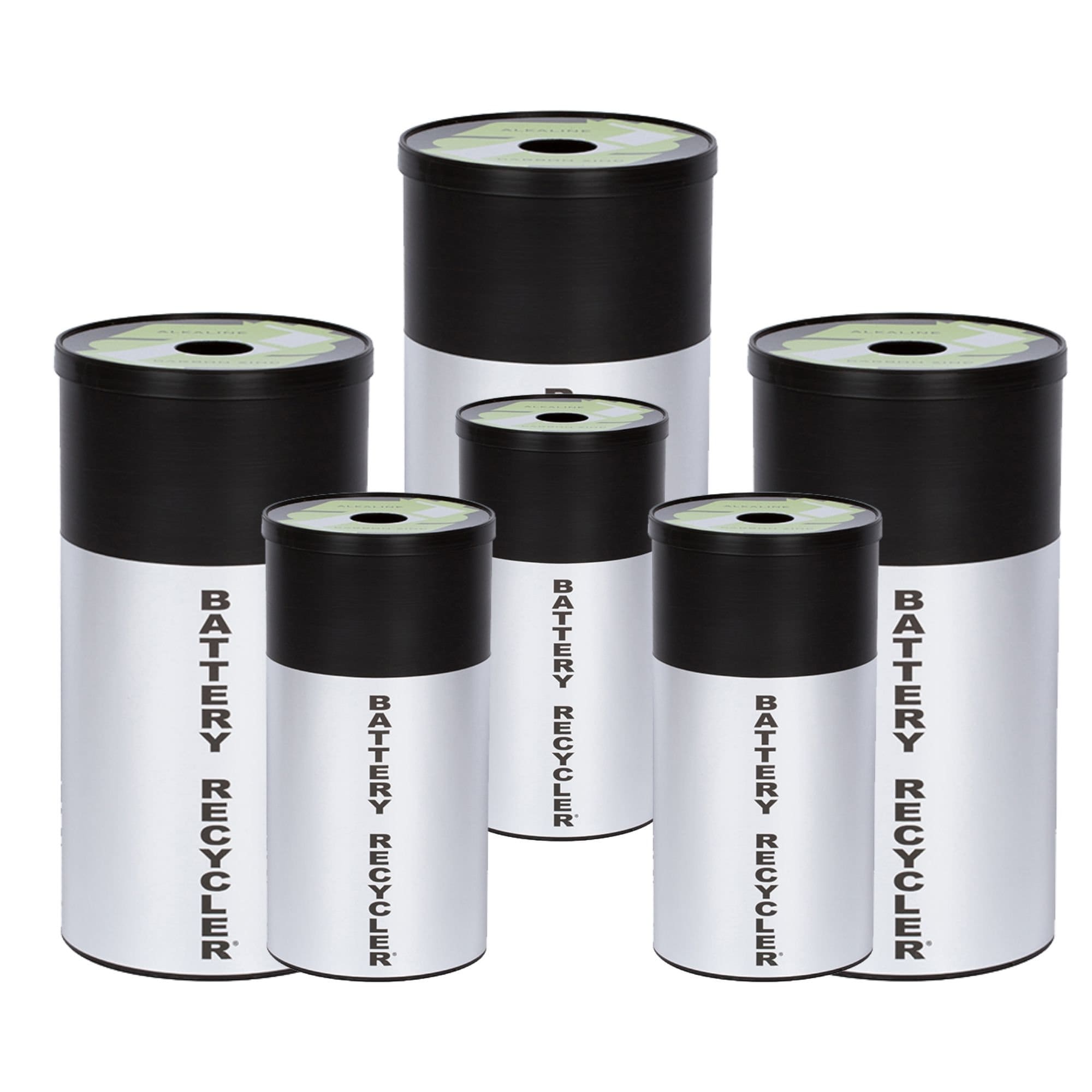 Set of 3 Battery Collection Containers, the BATTERY RECYCLER® - Safe ...