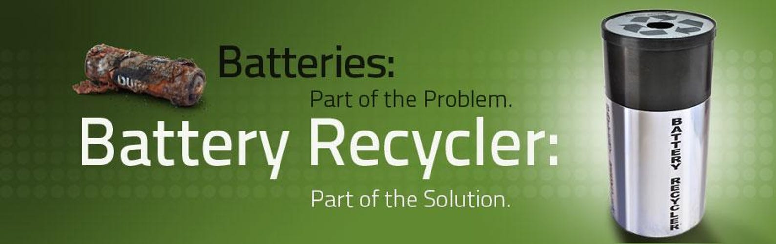 The BATTERY RECYCLER® Container - Safe Way to Recycle Batteries- Waste ...