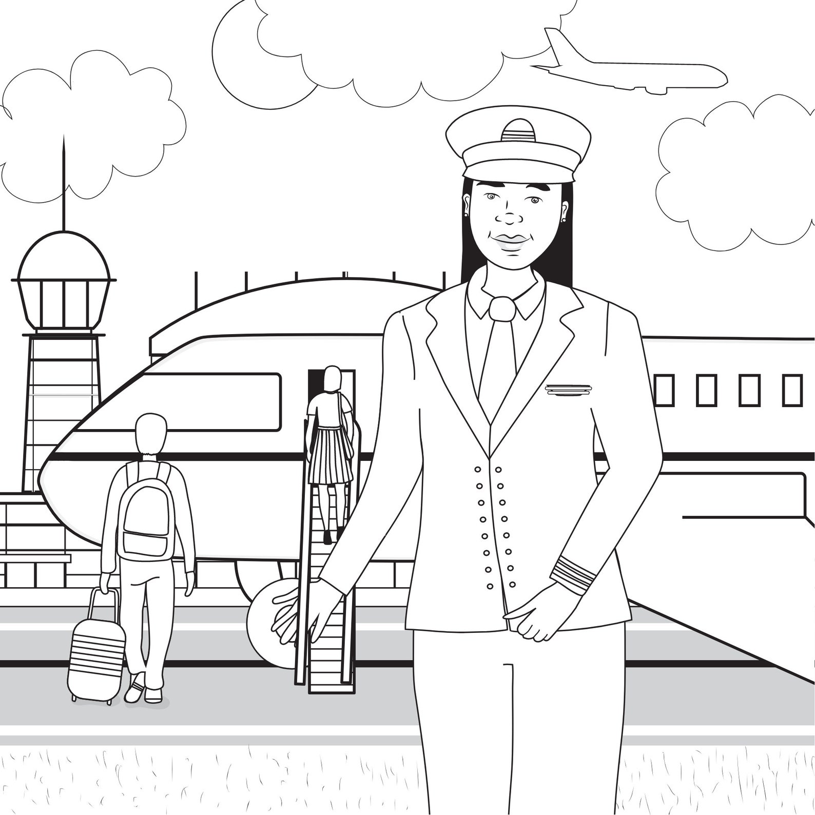 Pilot Colouring in Sheet - Etsy