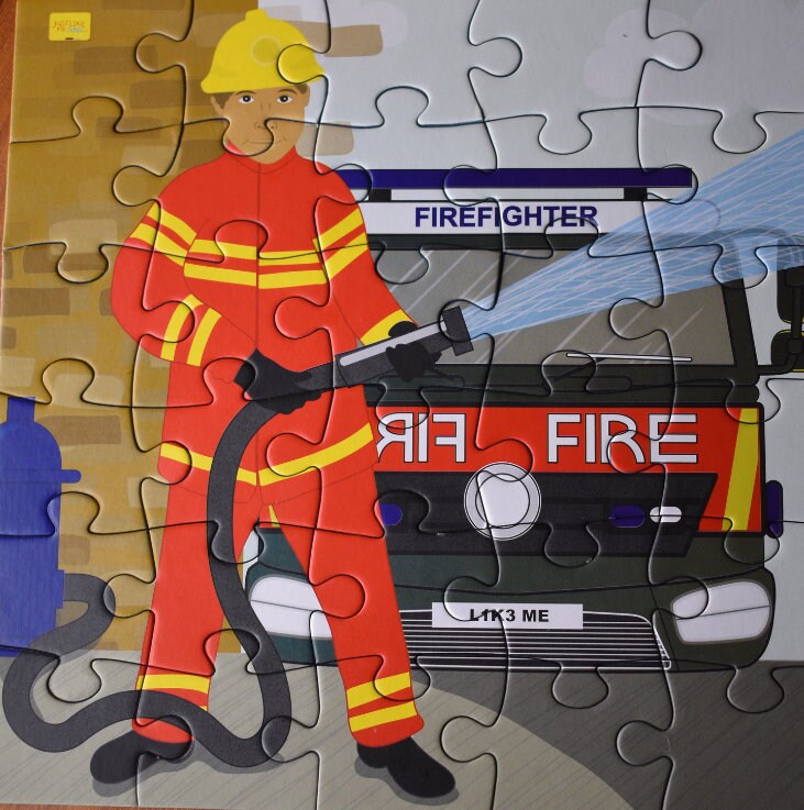 Fireman Colouring in Sheet - Etsy