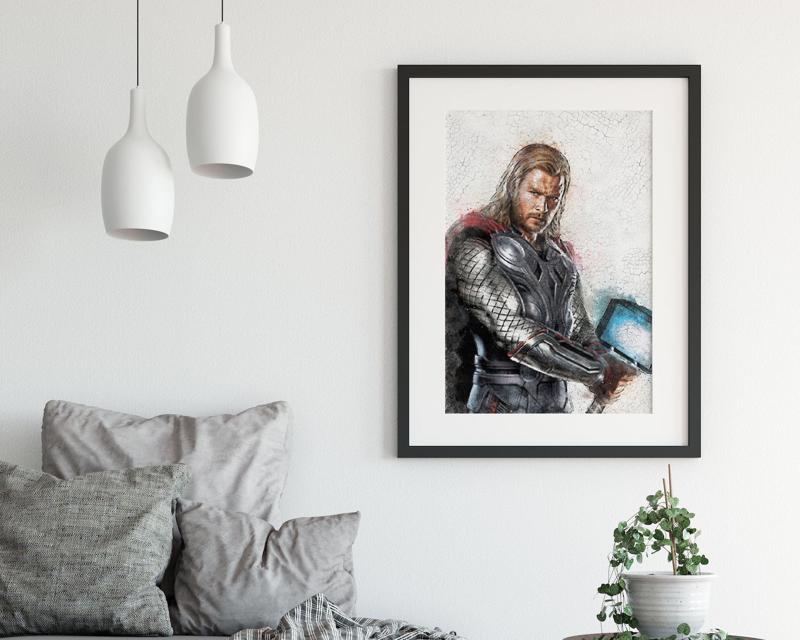 Thor Poster Marvel Avengers Superhero Fan Art Prints 100% | Etsy