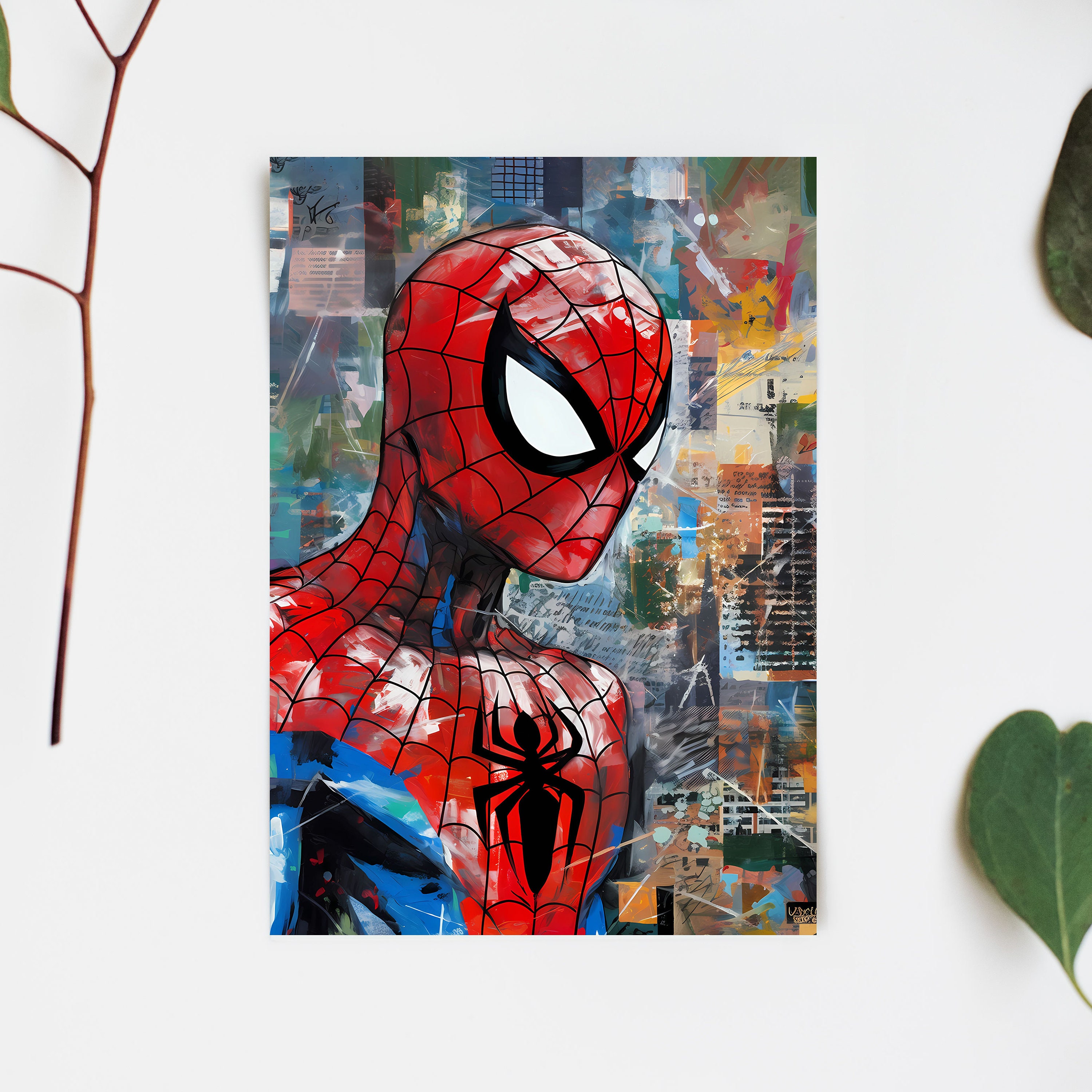 Spiderman Abstract Art